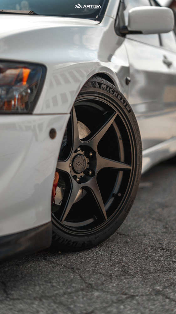 2005 Mitsubishi Lancer Evolution Wheel Offset Flush Coilovers | 1874047 ...