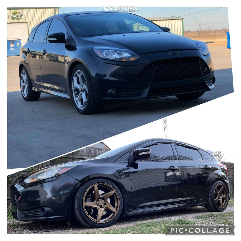 2014 Ford Focus ST Wheel Offset Nearly Flush Coilovers | 1968321 | Anovia