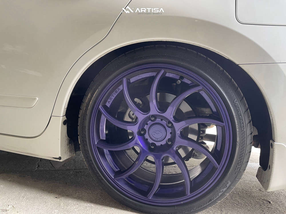 2017 Nissan Altima SV Wheel Offset Nearly Flush Lowering Springs ...