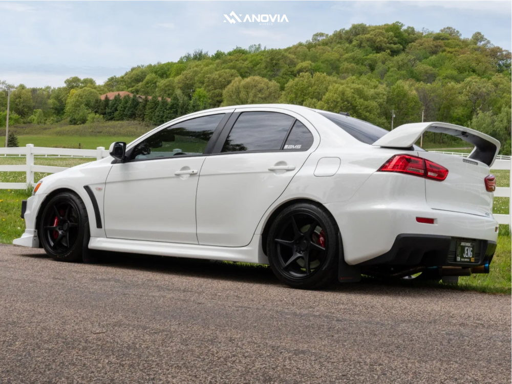 2014 Mitsubishi Lancer Evolution GSR Wheel Offset Nearly Flush Lowering ...