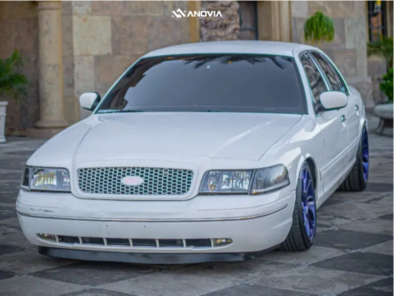1999 Ford Crown Victoria LX Wheel Offset Tucked Lowering Springs ...