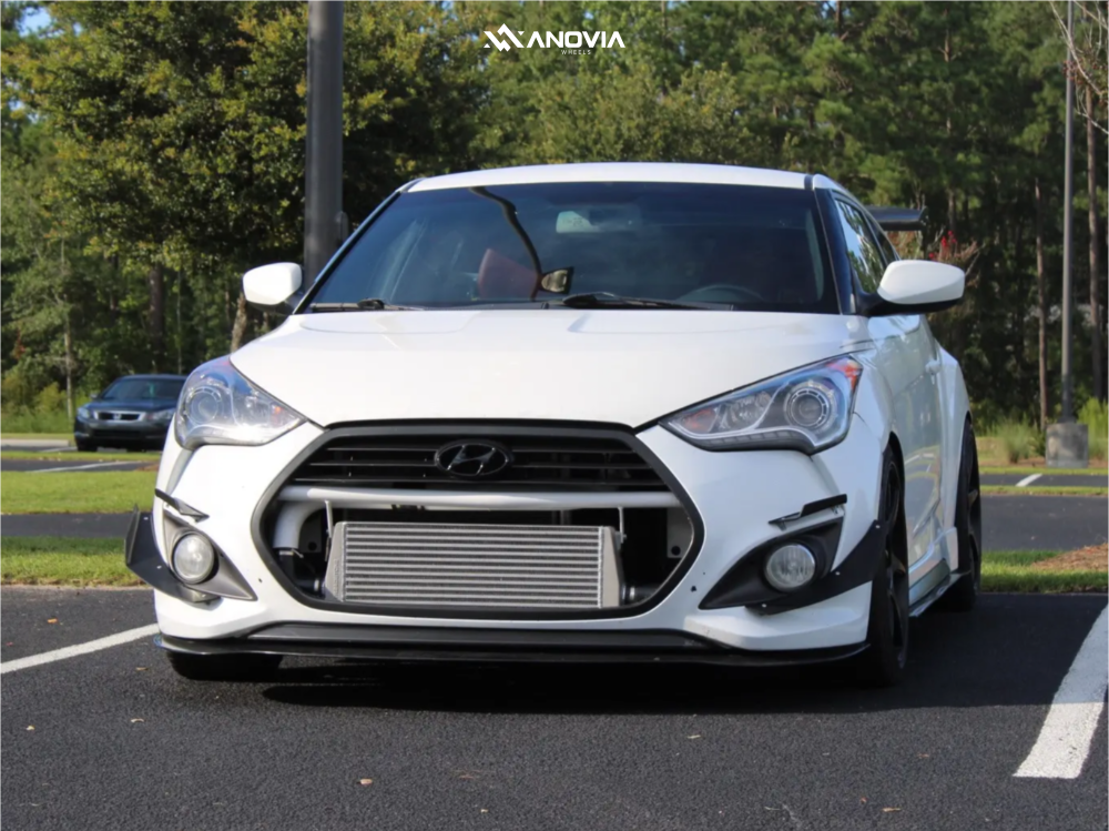 2016 Hyundai Veloster Turbo R-Spec Wheel Offset Nearly Flush Coilovers ...