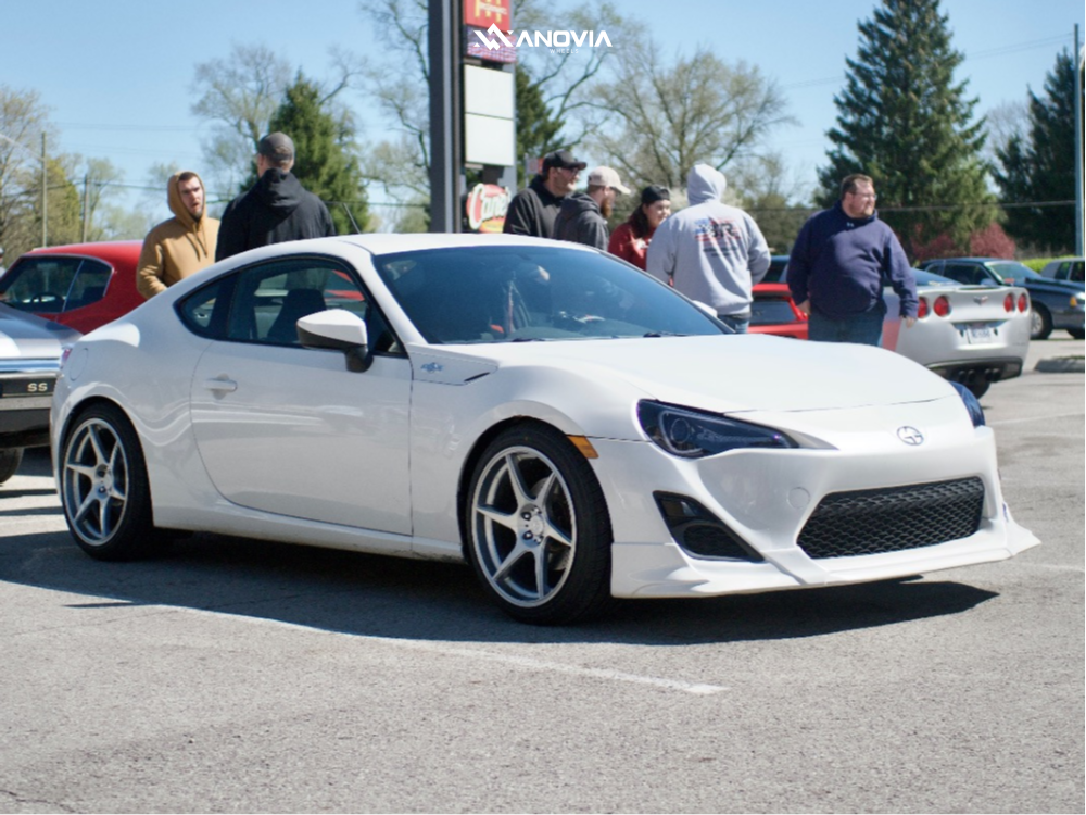 2014 Scion FR-S Base Wheel Offset Nearly Flush Lowering Springs ...