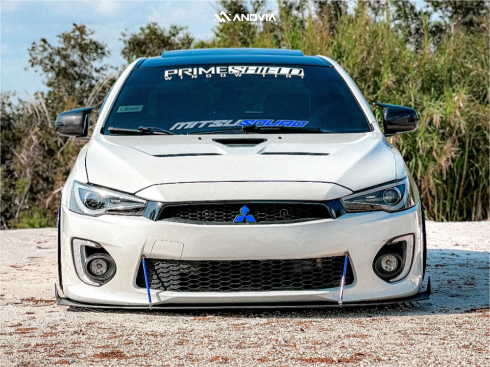 2017 Mitsubishi Lancer ES Wheel Offset Nearly Flush Air Suspension ...