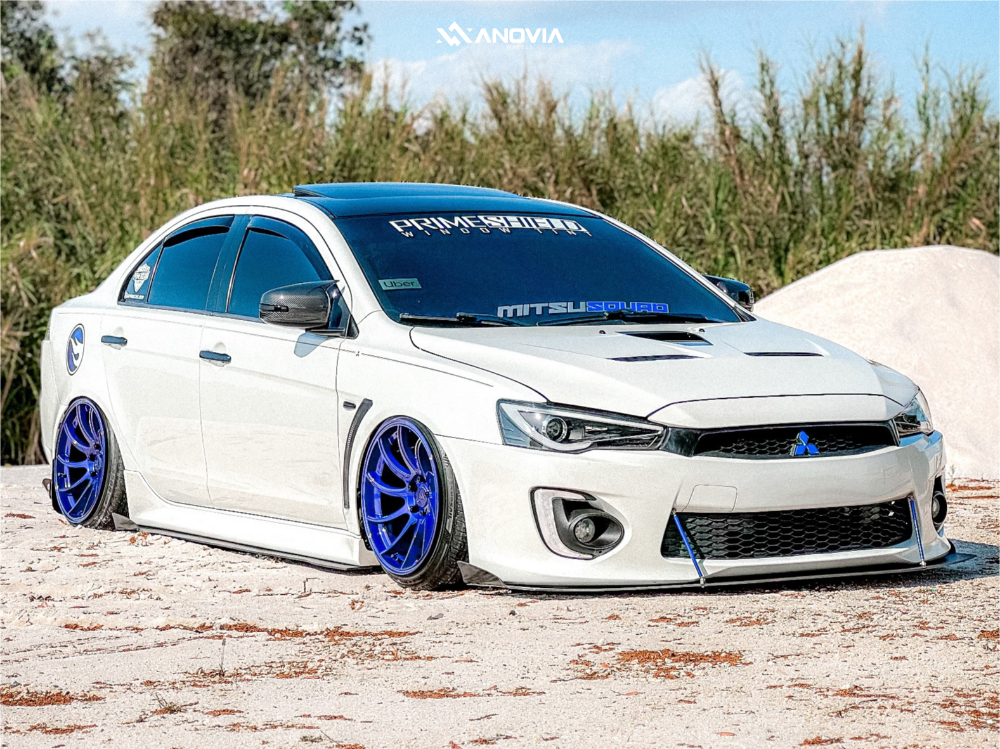 2017 Mitsubishi Lancer ES Wheel Offset Nearly Flush Air Suspension ...